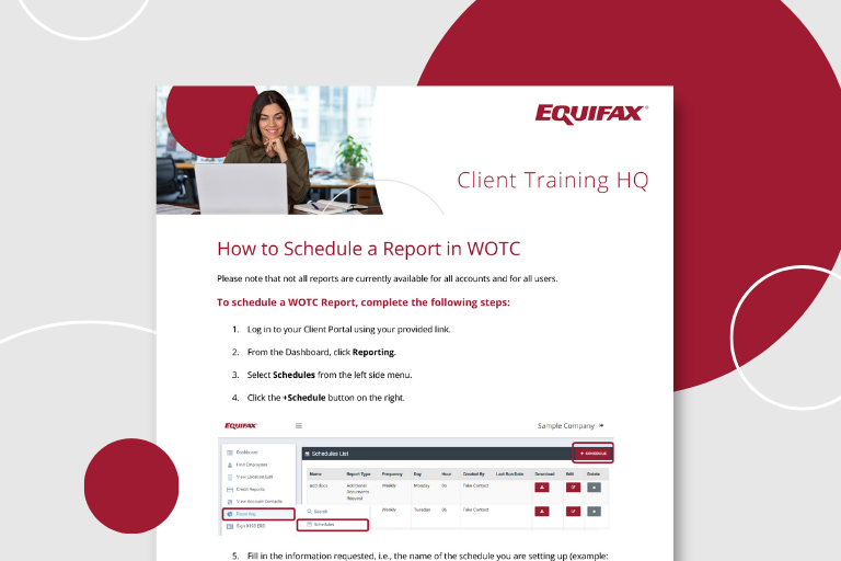 How to Schedule a Report Image