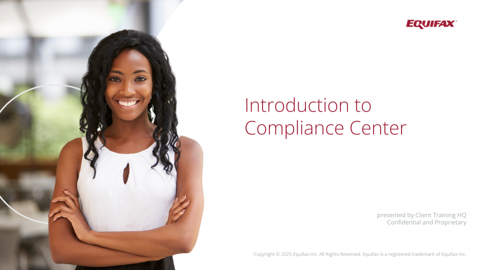 Introduction to Compliance Center Image