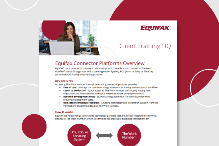 Equifax Connector Platforms Overview Image