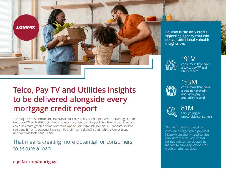 Telco, Pay TV and Utilities Insights - Product Sheet | Equifax